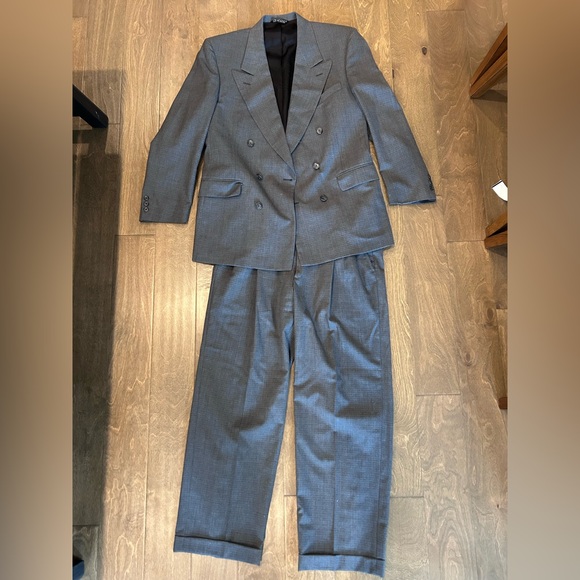 Dior | Suits & Blazers | Vintage Dior Mens Gray Doublebreasted Suit ...